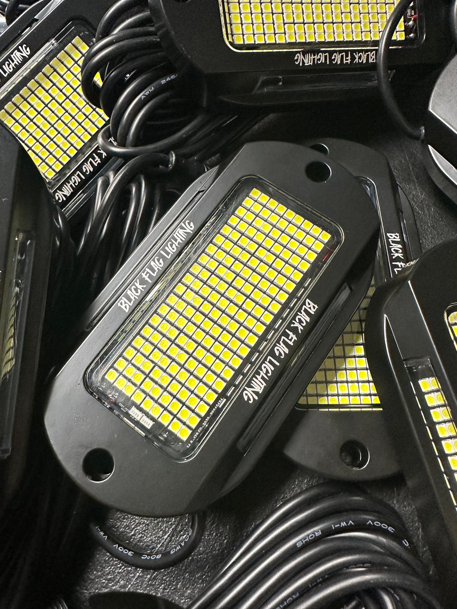 Pure White Rock Lights – BlackFlagLighting