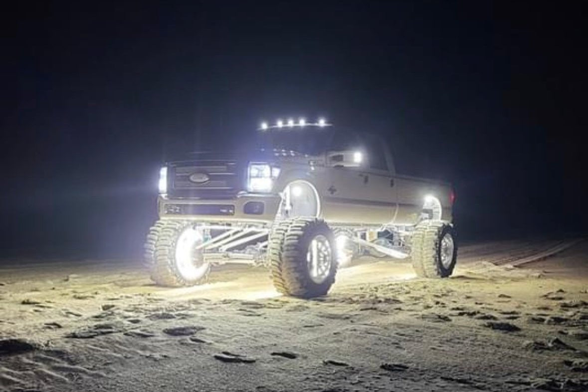 10 Row Extreme Pure White Wheel Lights – BlackFlagLighting