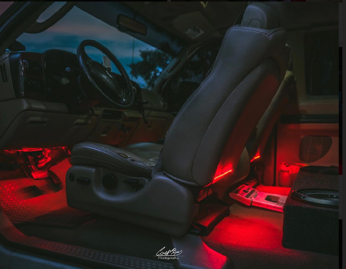 Universal Footwell Interior LED Strips – BlackFlagLighting